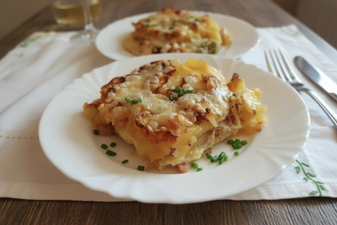 Císařské brambory z mletého hovězího a vepřového masa - Cooky.cz